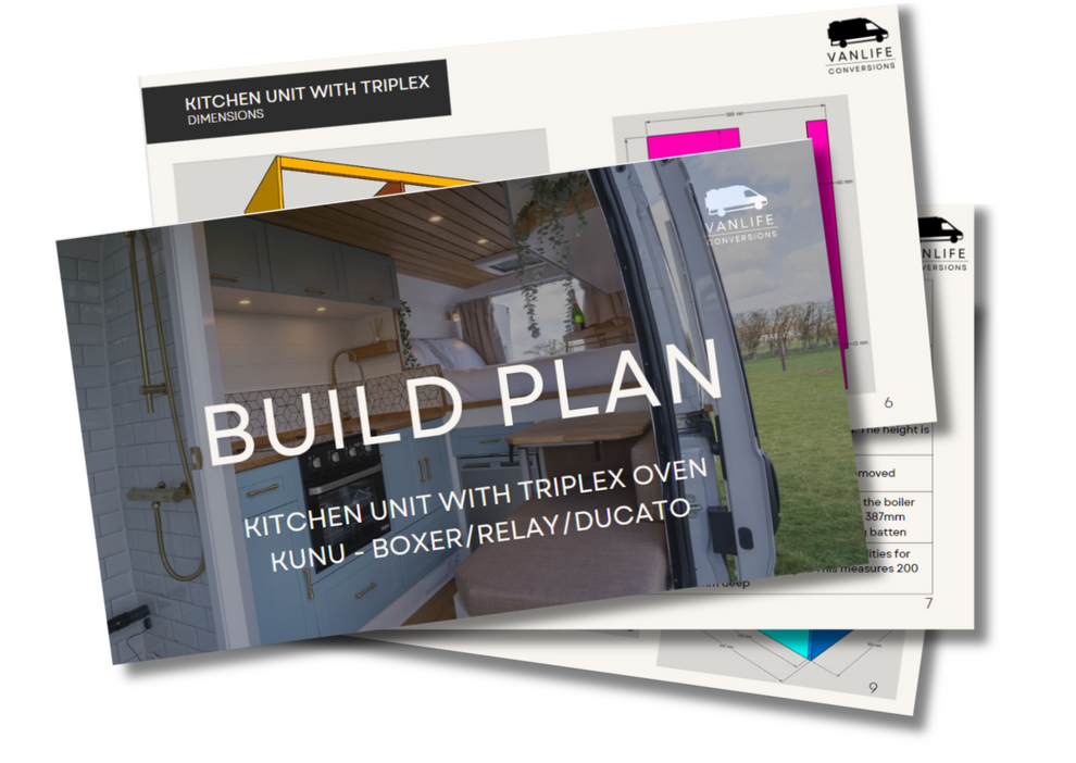 Kitchen Unit with Triplex Oven Build Plan- Kunu layout (Ducato, Boxer ...